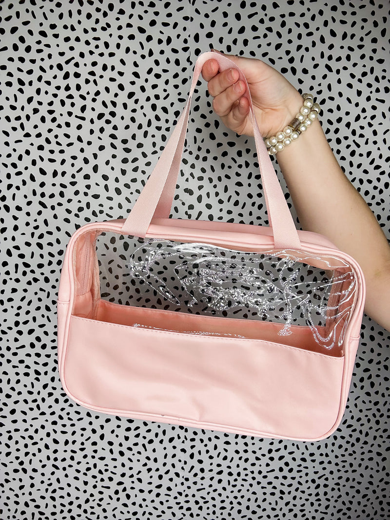 Pink/Clear Bag – JAZ Cosmetics Company